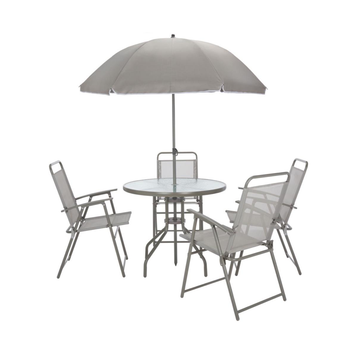 Click here for Augusta Home Monico Outdoor Dining Set - Grey prices