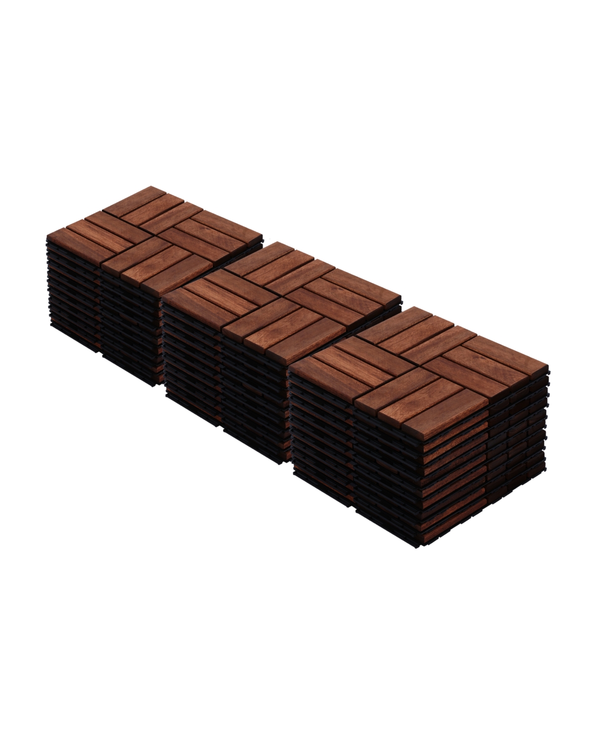 Click here for Mondawe 12-inch x 12-inch Acacia Wood Checker Patt... prices