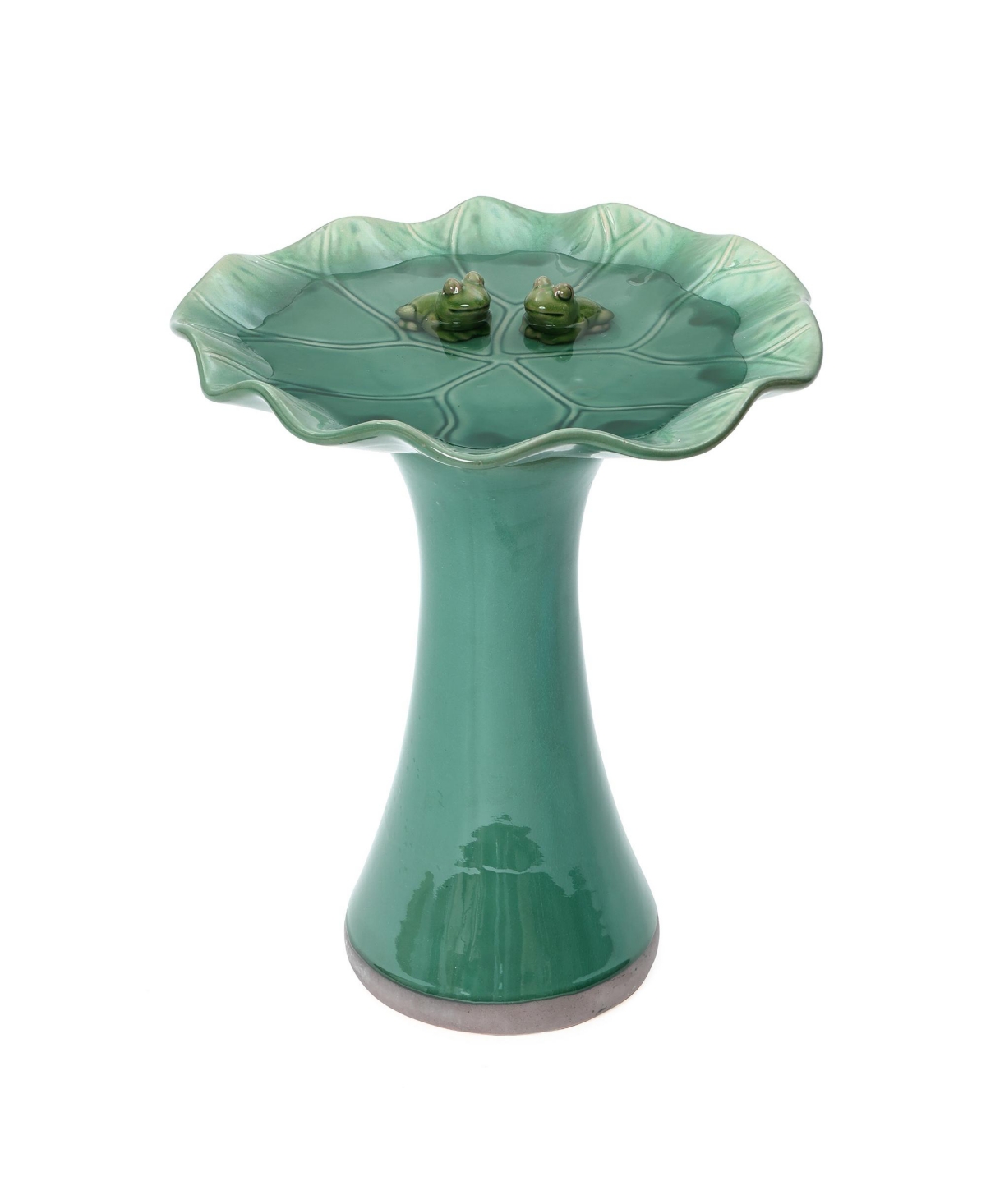 Click here for LuxenHome Ceramic Toadstool Birdbath with Two Frog... prices