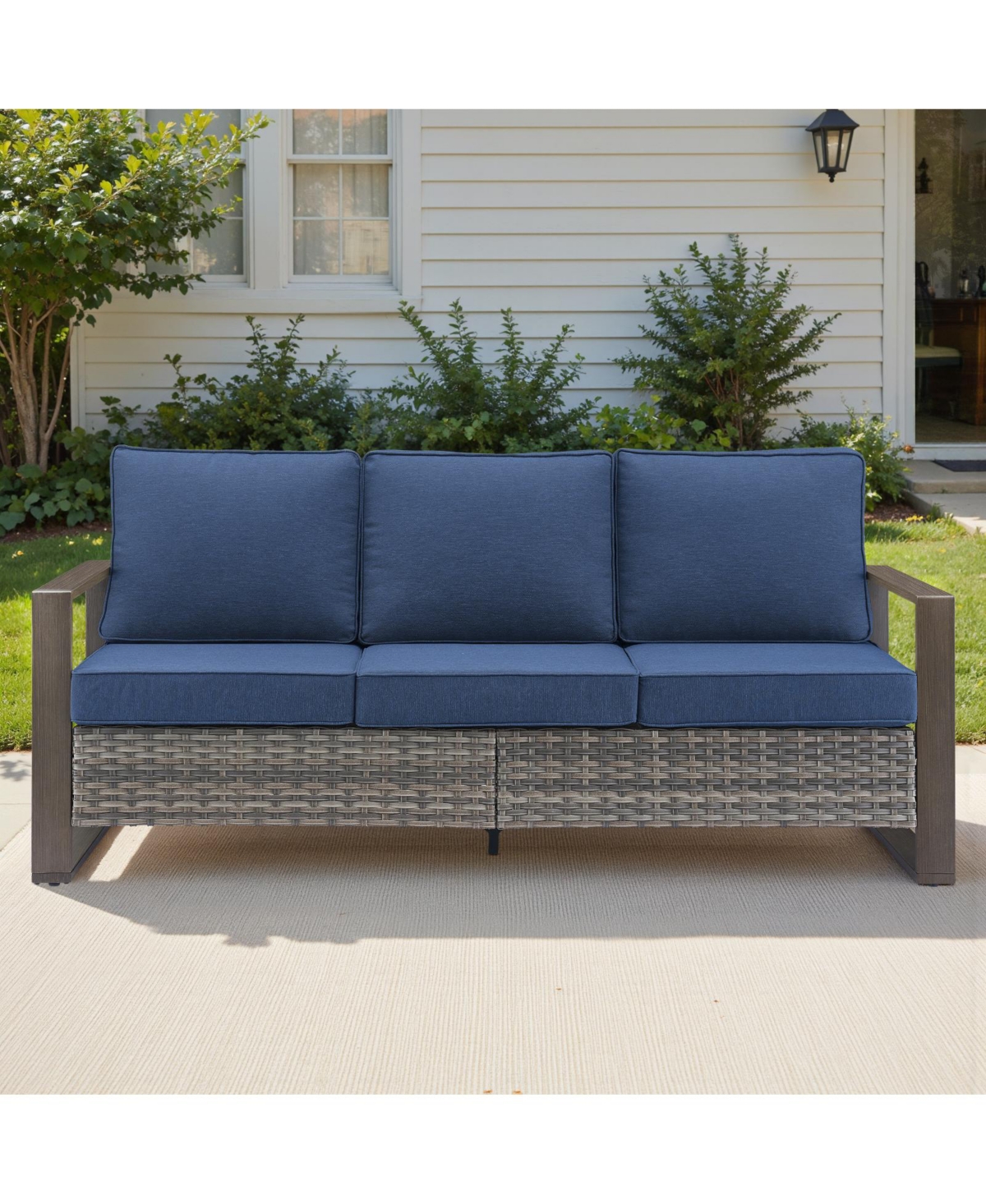 Click here for Pocassy Patio Couch with High Back  75 Outdoor 3 S... prices