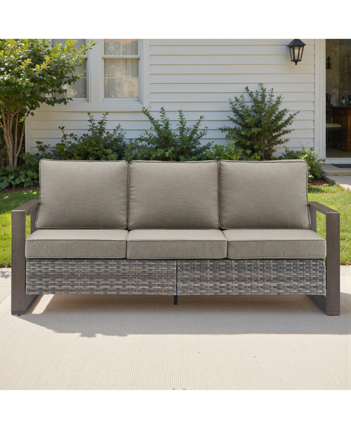 Click here for Pocassy Patio Couch with High Back  75 Outdoor 3 S... prices
