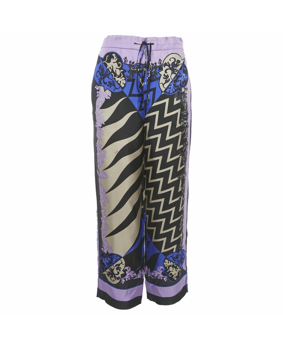 Click here for Pre-Owned Emilio Pucci Womens Lupa Print Silk Trou... prices