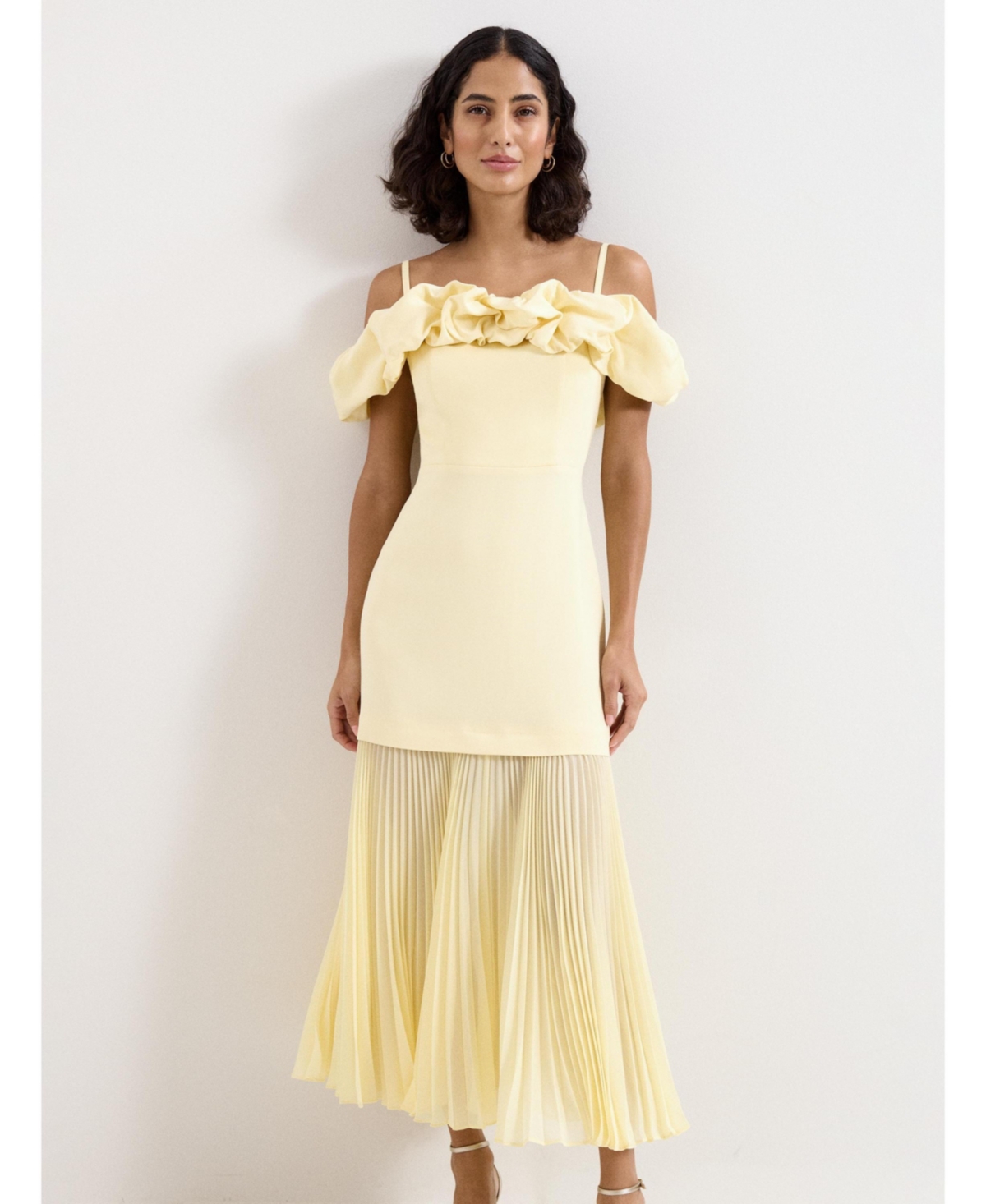 Click here for Phase Eight Womens Liora Bardot Maxi Dress - Pale... prices