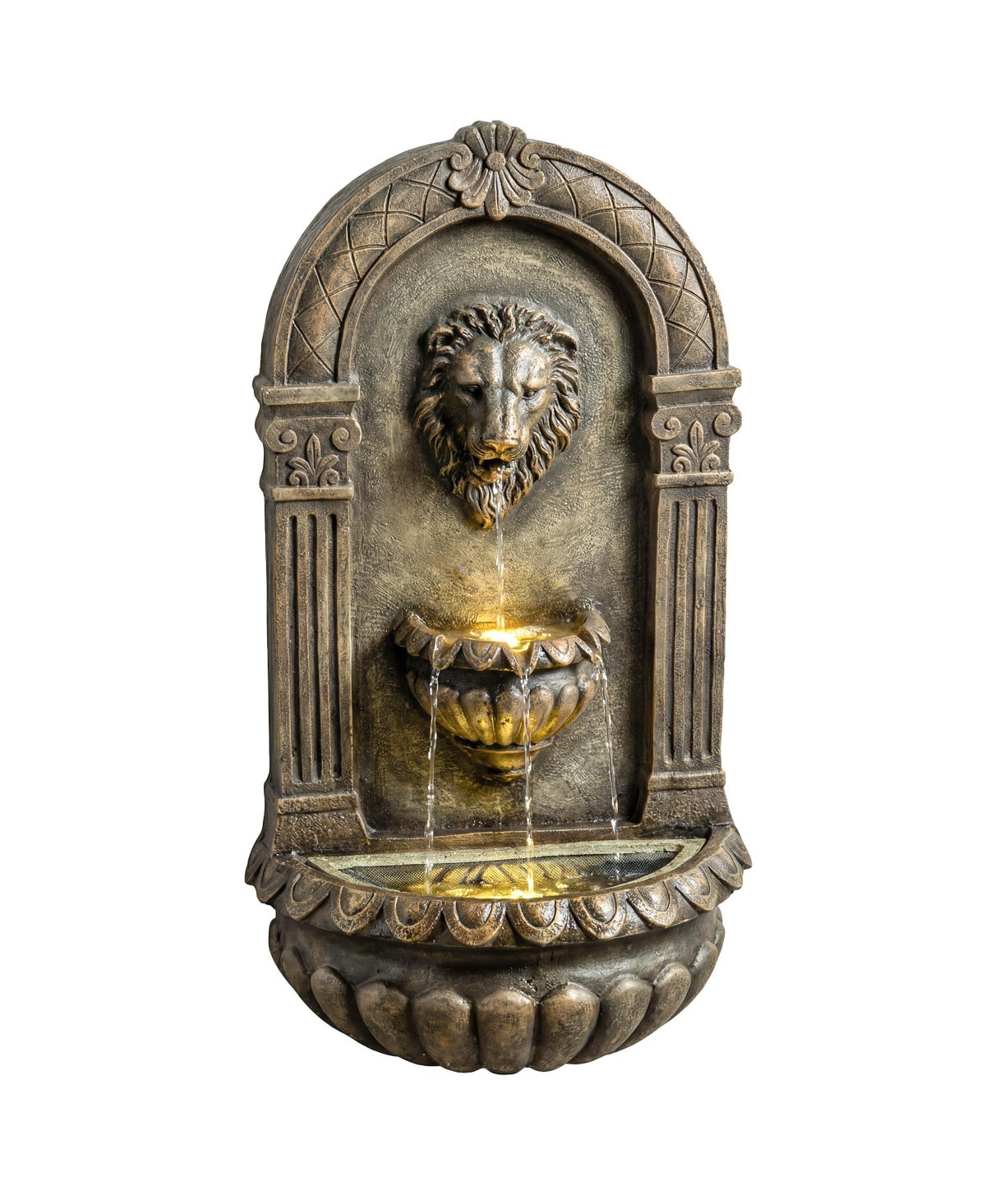 Click here for Outsunny Wall-Mounted 3-Tier Outdoor Fountain with... prices