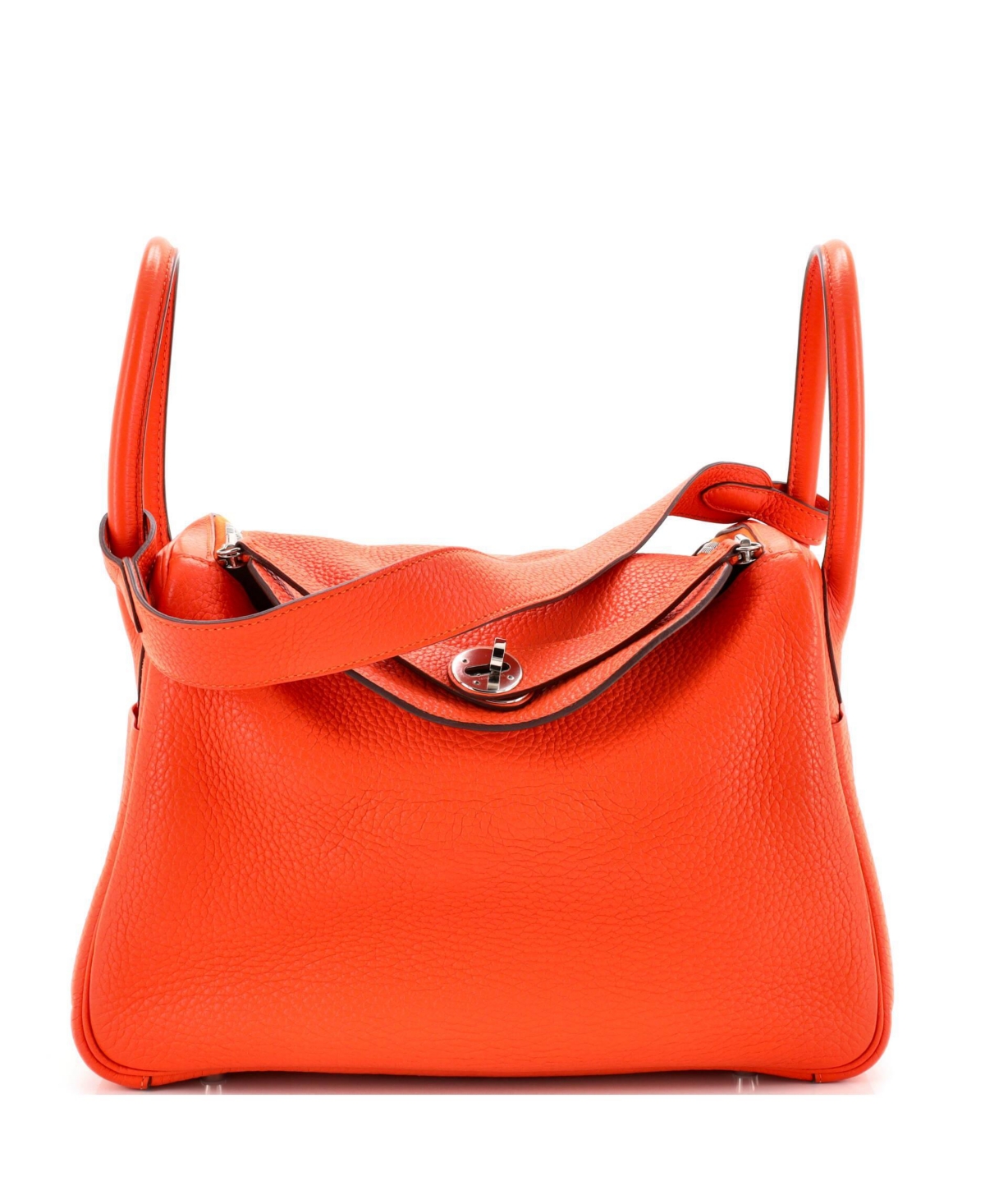 Click here for Pre-Owned HERMES 30 Lindy Bag Clemence - Orange prices