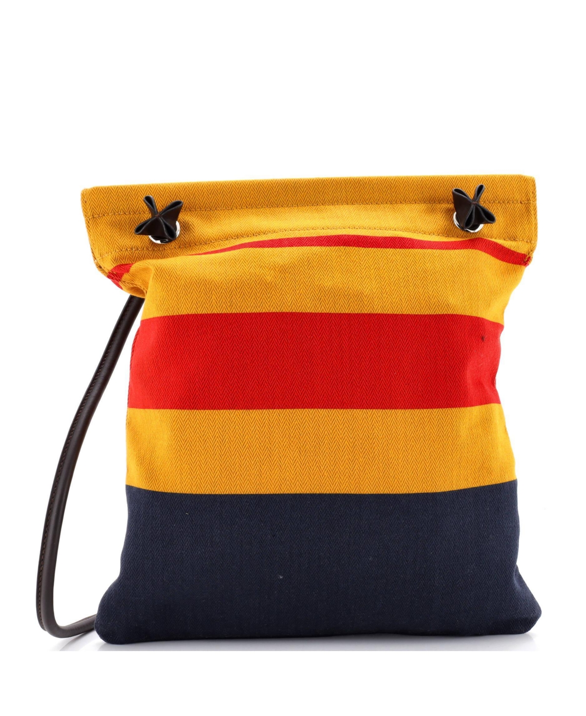 Click here for Pre-Owned Hermes Mm Aline Bag Rocabar Canvas - Bro... prices