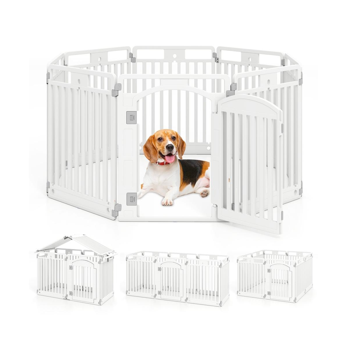 Click here for Ruie 8-Panel Plastic Dog Fence Indoor Outdoor Pen... prices