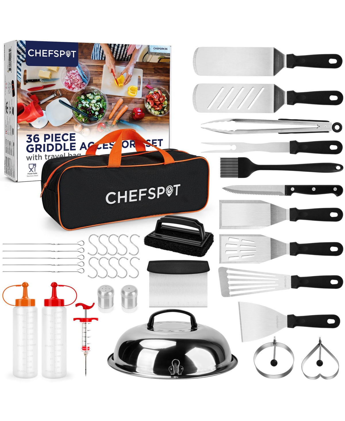 Click here for Chefspot 36 Piece Griddle Accessories for Blacksto... prices
