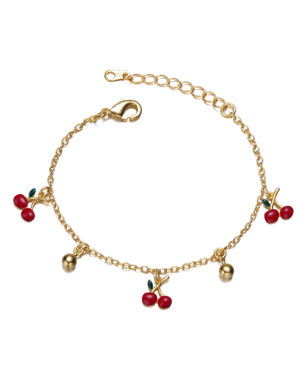 Click here for GiGiGirl 14k Yellow Gold Plated Adjustable Bracele... prices