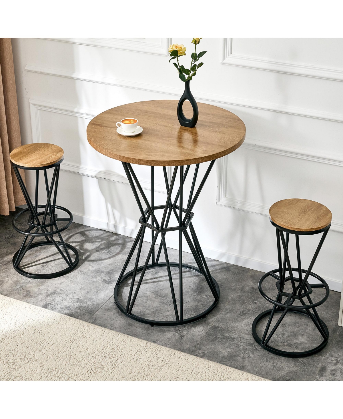 Click here for Rainsken Bar Table and Chair Set for 2 - 31.5 Wood... prices