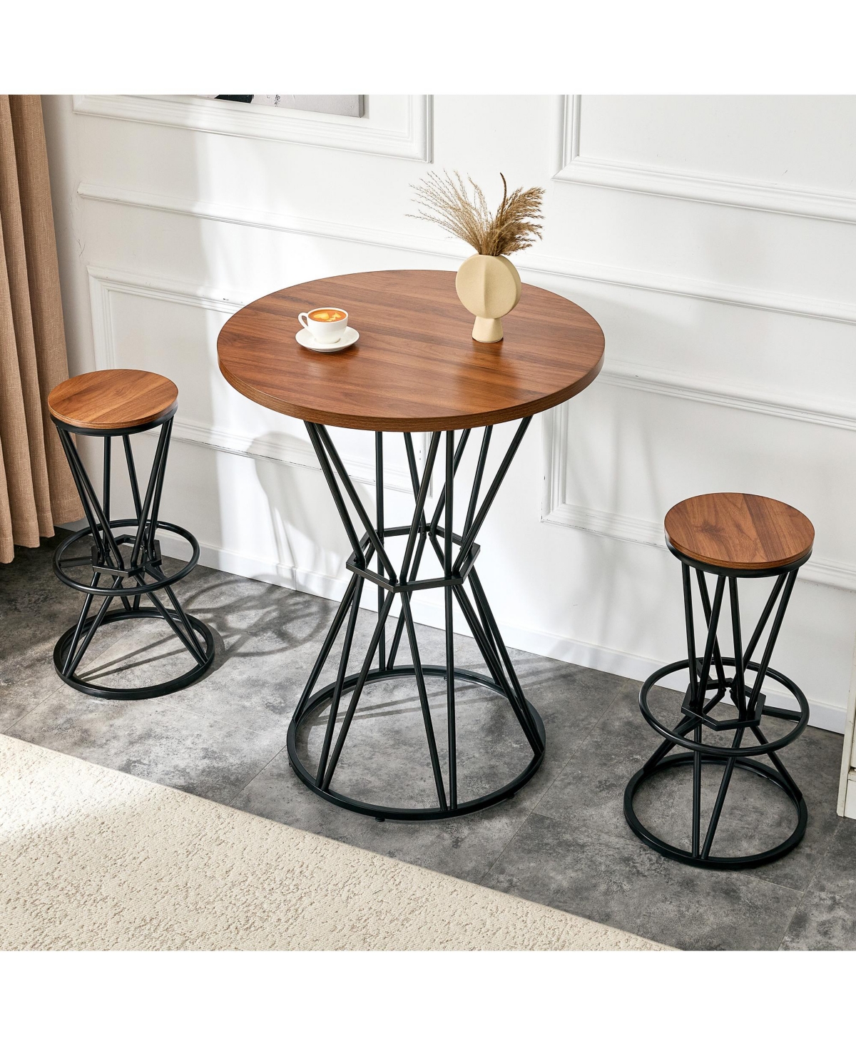 Click here for Rainsken Bar Table and Chair Set for 2 - 31.5 Wood... prices