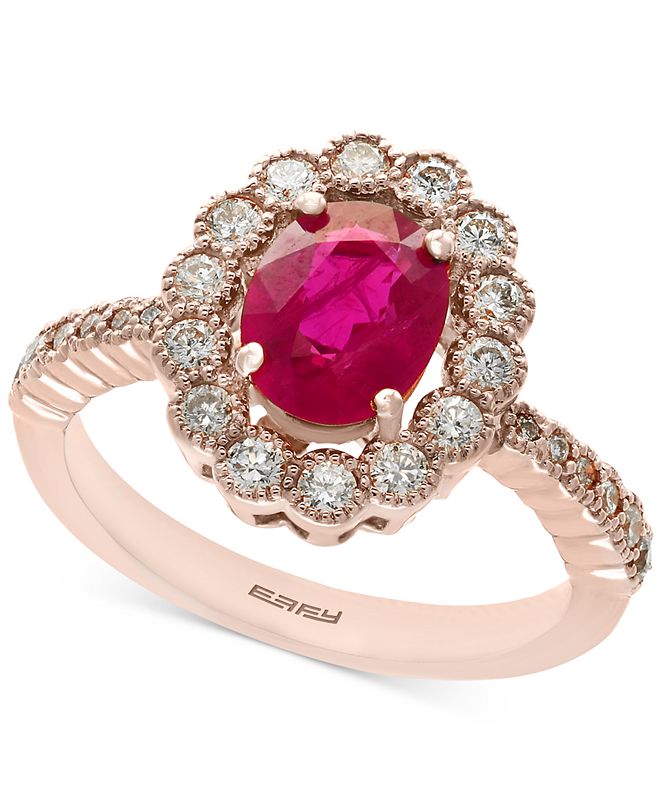 EFFY Collection Amoré by EFFY® Certified Ruby (1-3/8 ct. t.w.) and ...