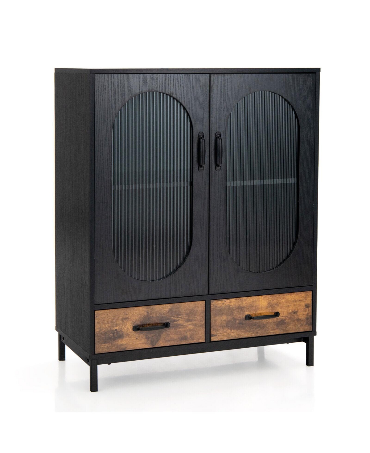 Click here for Gouun Kitchen Industrial Buffet Sideboard with Tem... prices