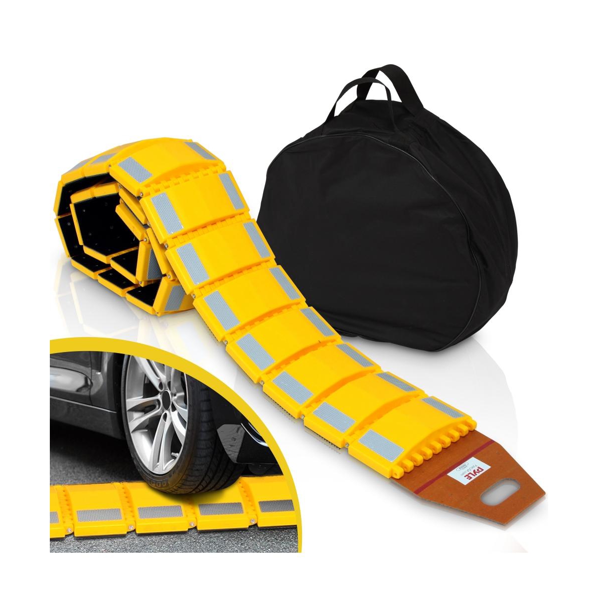 Pyle Portable Speed Bump Traffic Guard for Car  Truck & Bus  9.8 ft. Length - PSPD16