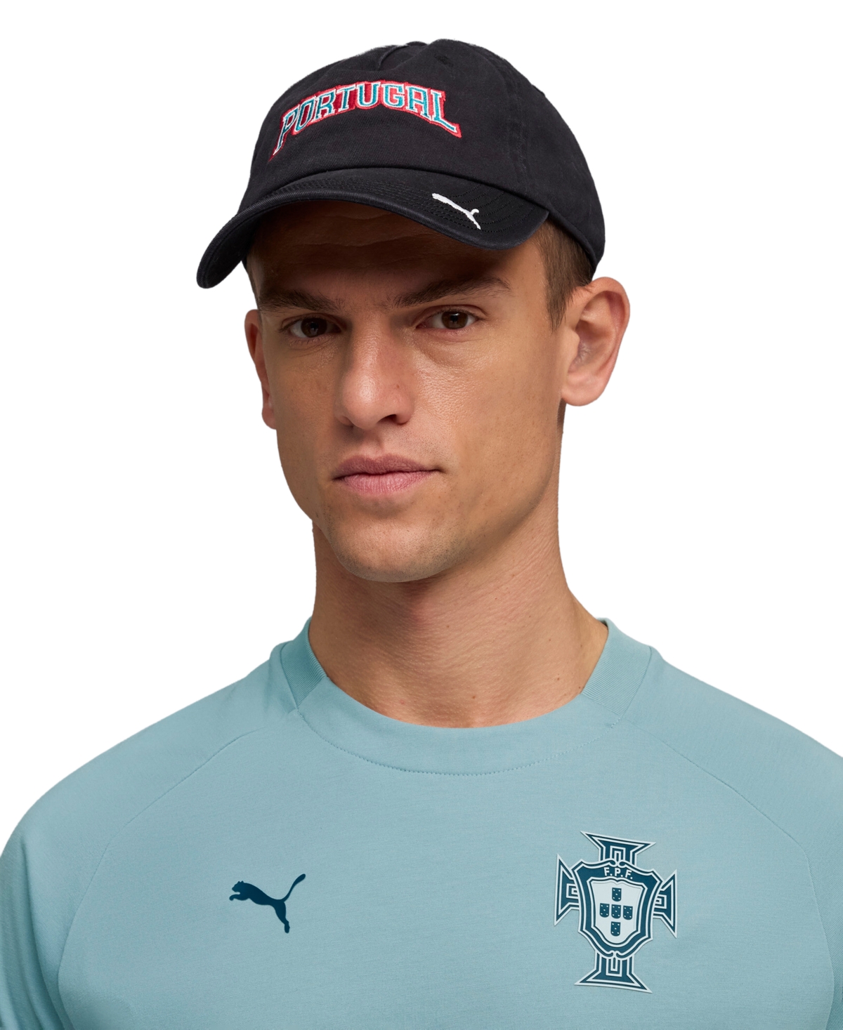 Click here for Puma Mens Portugal Country Cap - Puma Black/Puma W... prices