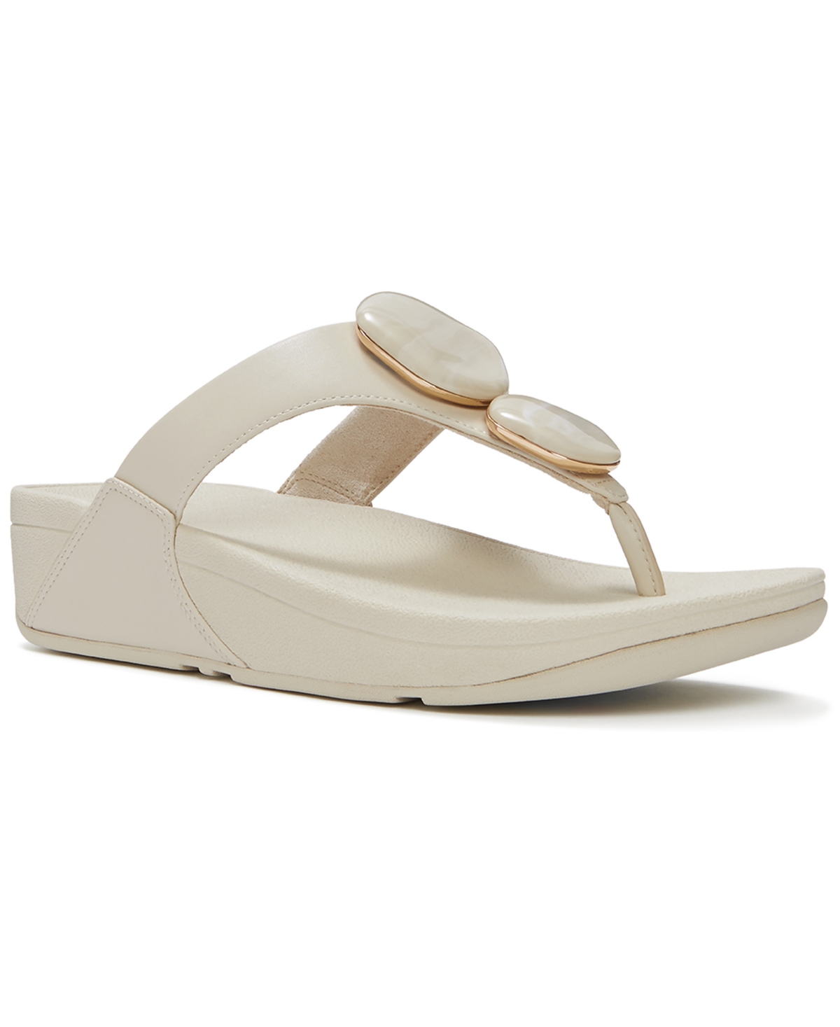 Click here for FitFlop Womens Lulu Marbled-Stone Wedge Sandals -... prices