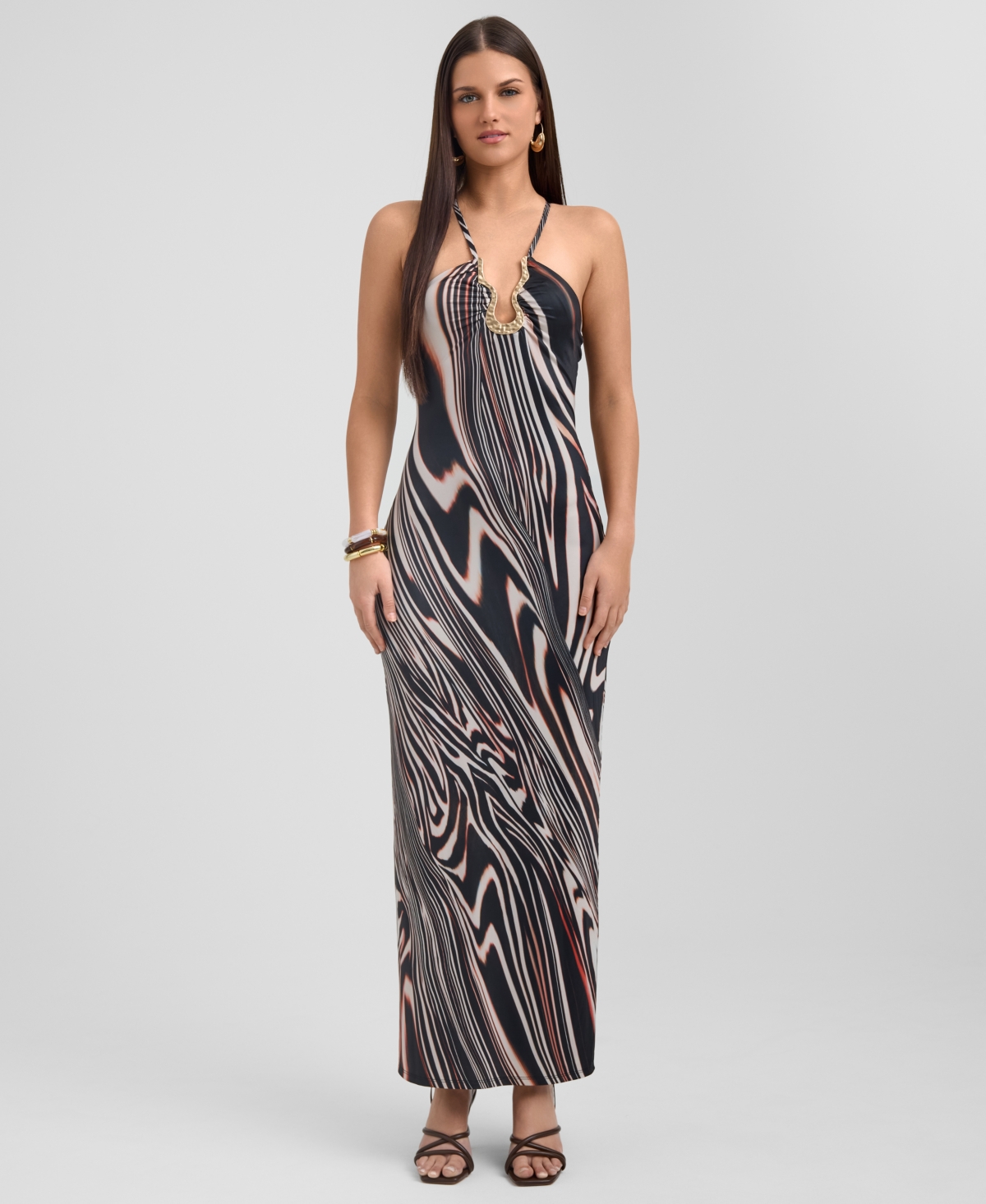 Click here for Rachel Rachel Roy Womens Halter Neck Maxi Dress -... prices