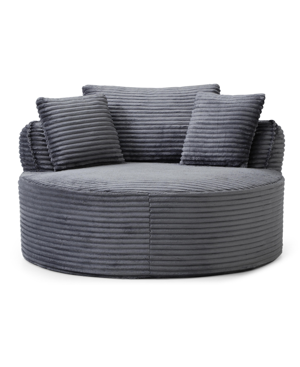 Click here for Cesicia Corduroy Round Accent Chair with Deep Seat... prices