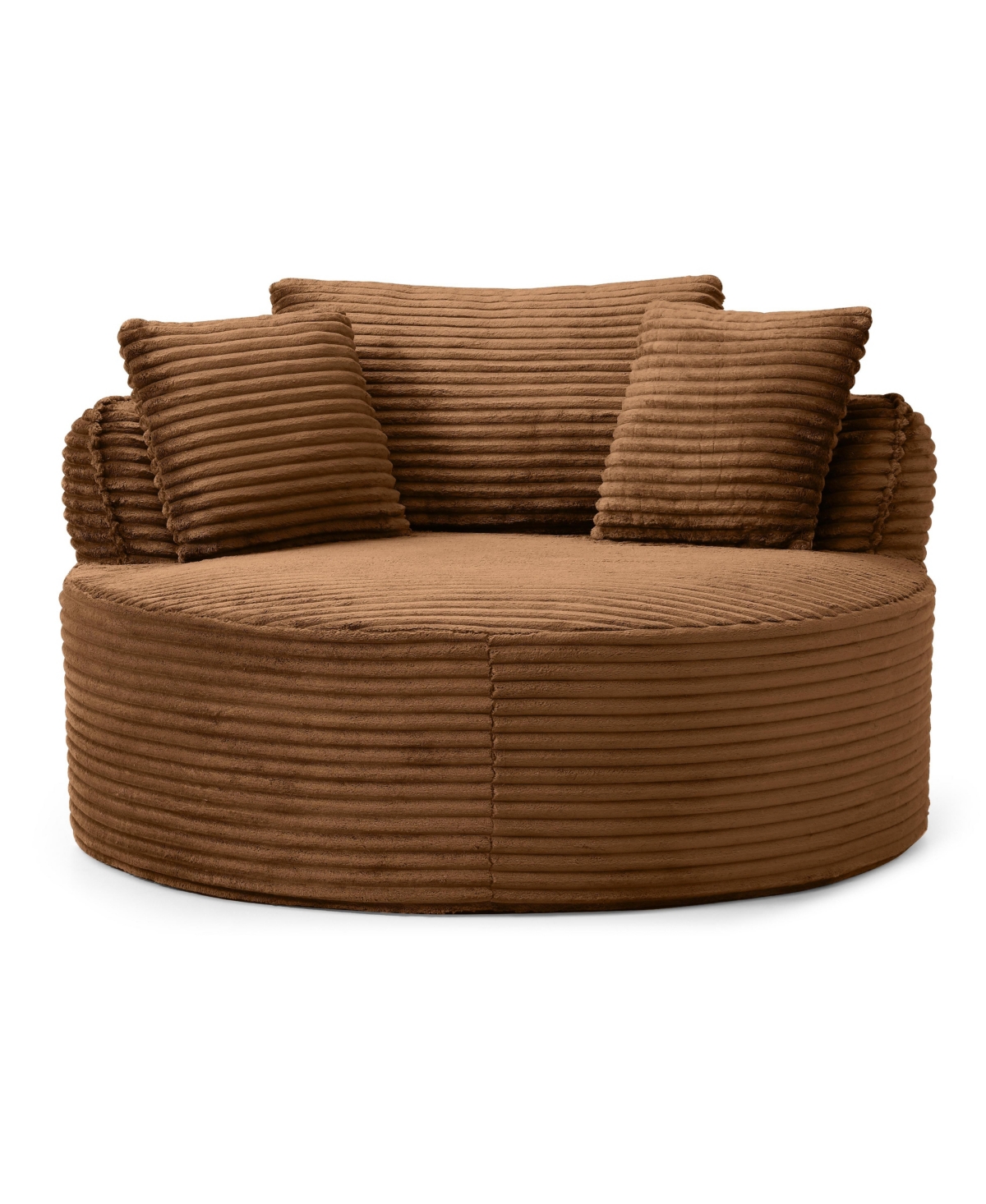 Click here for Cesicia Corduroy Round Accent Chair with Deep Seat... prices