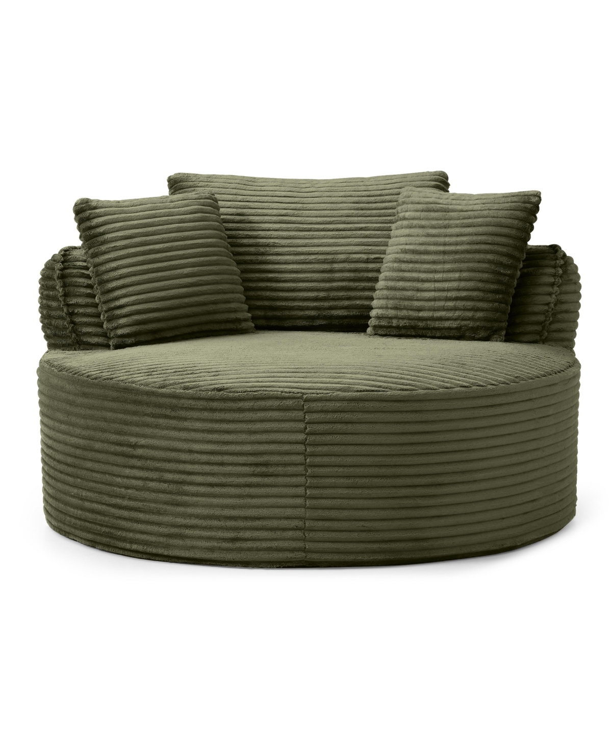 Click here for Cesicia Corduroy Round Accent Chair with Deep Seat... prices