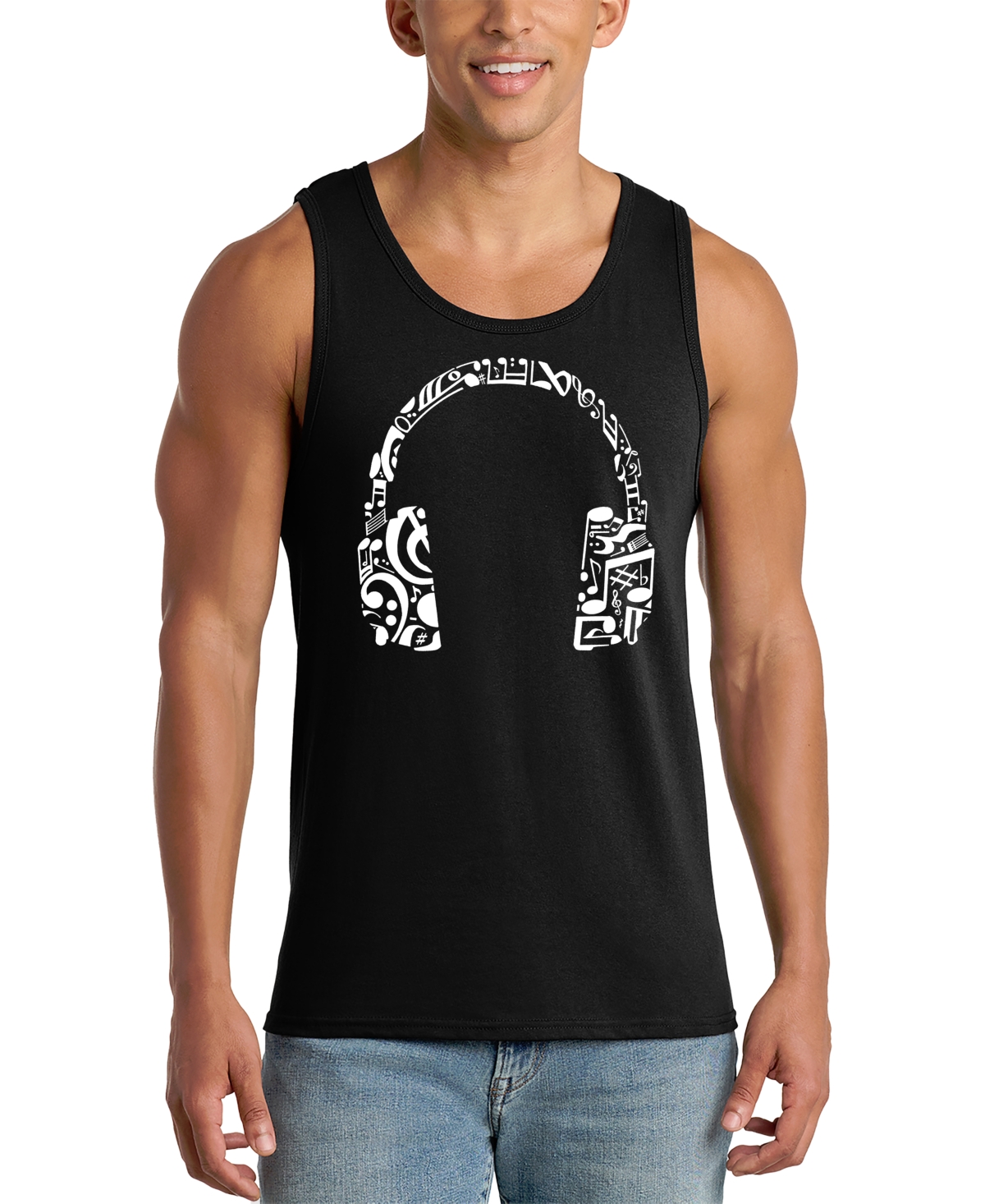 Click here for La Pop Art Mens Headphones Music Word Art Graphic... prices