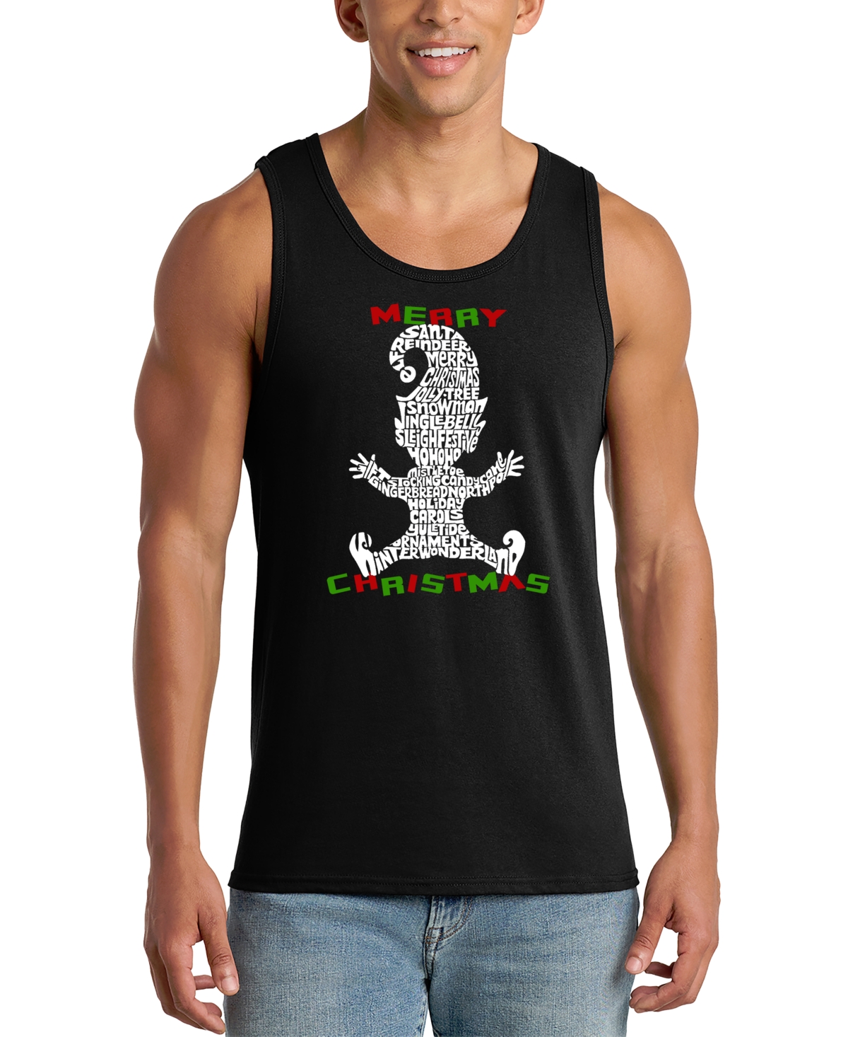 Click here for La Pop Art Mens Gingerbread Man Merry Christmas Wo... prices