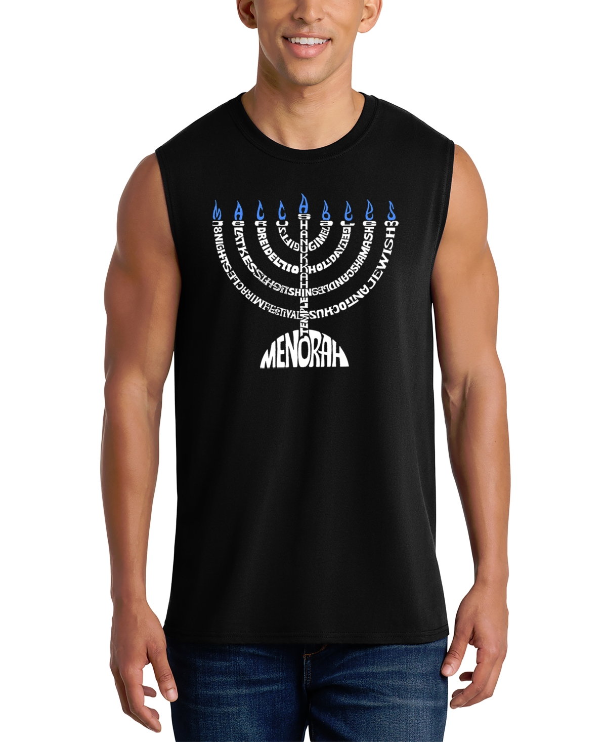 Click here for La Pop Art Mens Classic-Fit Tank Top - Black prices
