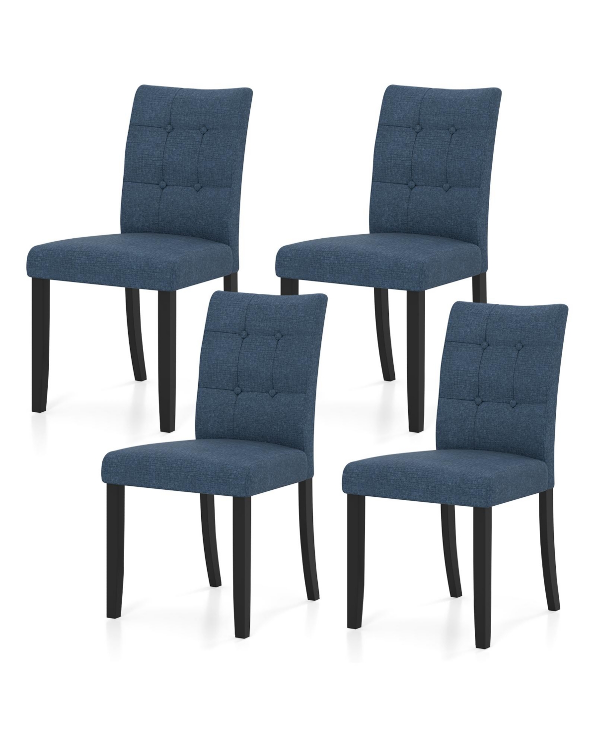 Click here for Gymax 4PCS Tufted Dining Chairs Upholstered Kitche... prices