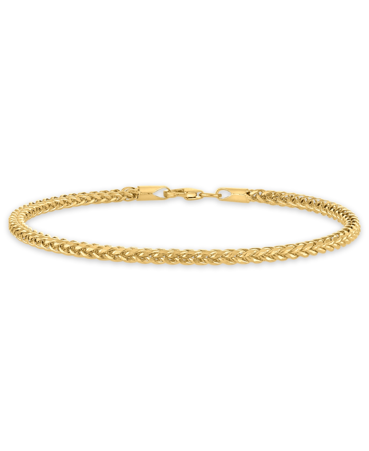 Click here for Macys Diamond Cut Palmier Chain Bracelet in 10k Ye... prices