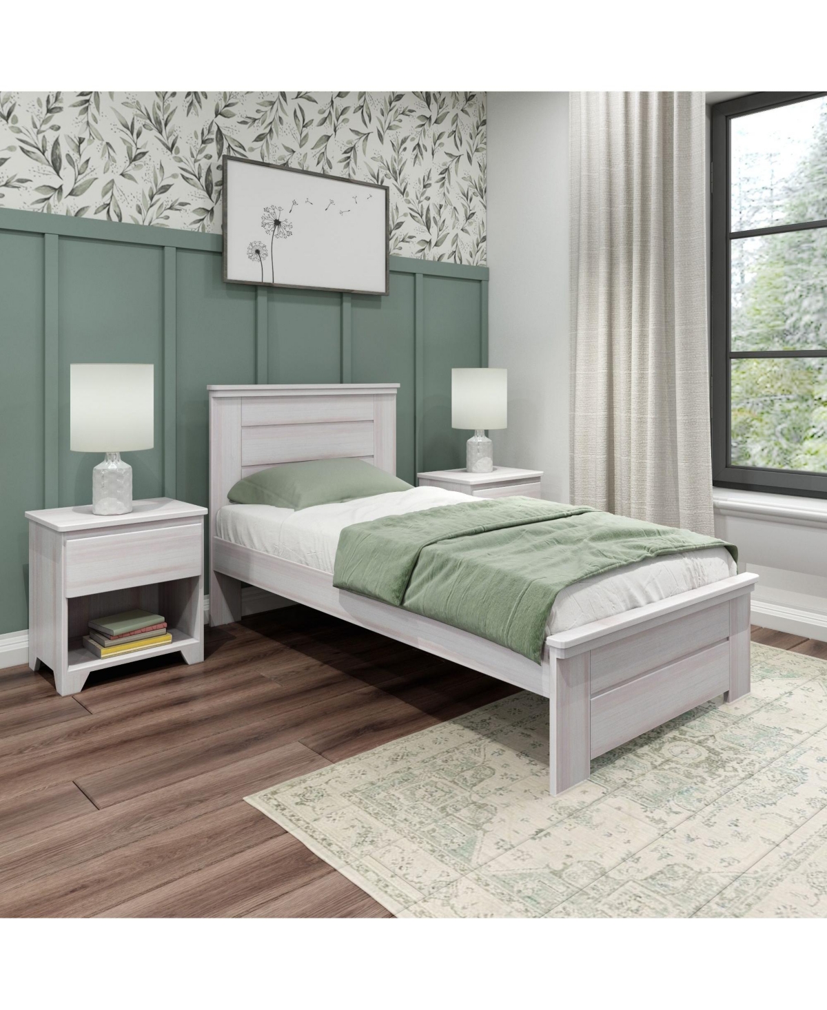 Click here for Max & Lily Bed Frame with Panel Headboard  Modern... prices