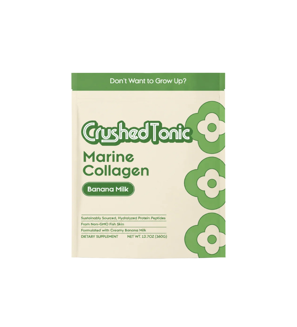 Click here for Crushed Tonic Banana Milk Collagen - Light yellow prices