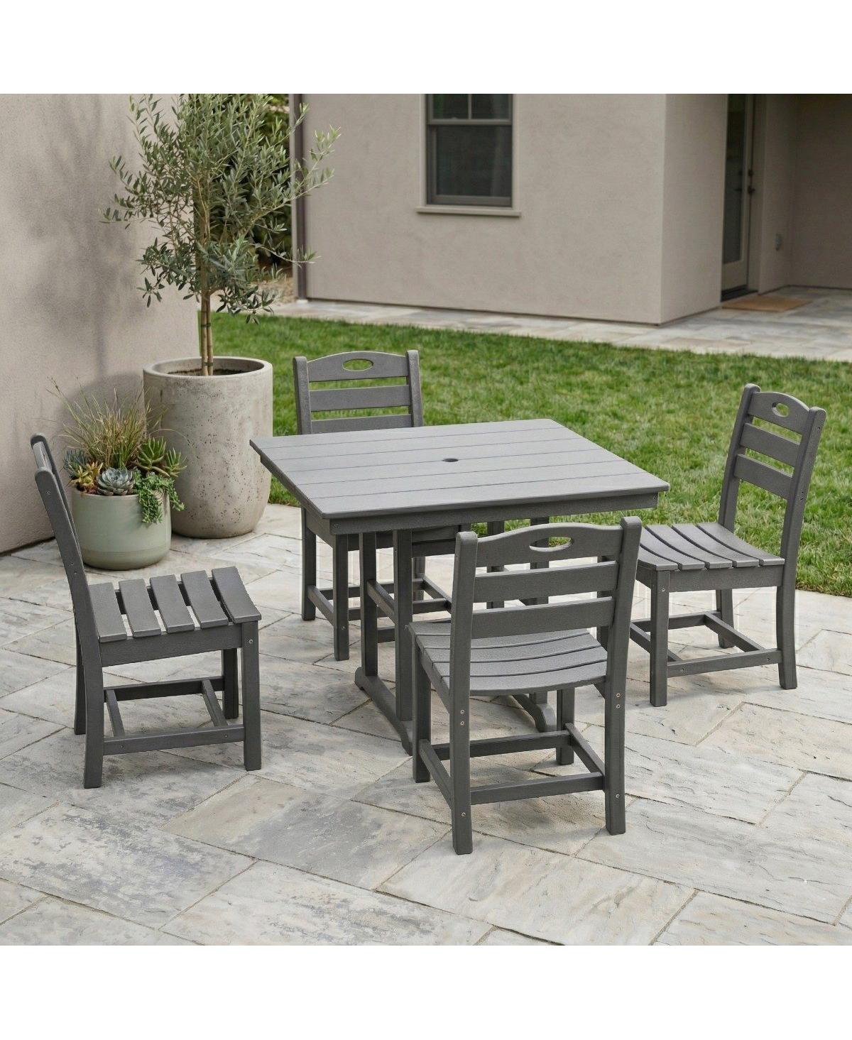 Click here for Asagikoiai 5-Piece All-Weather Hdpe Outdoor Dining... prices