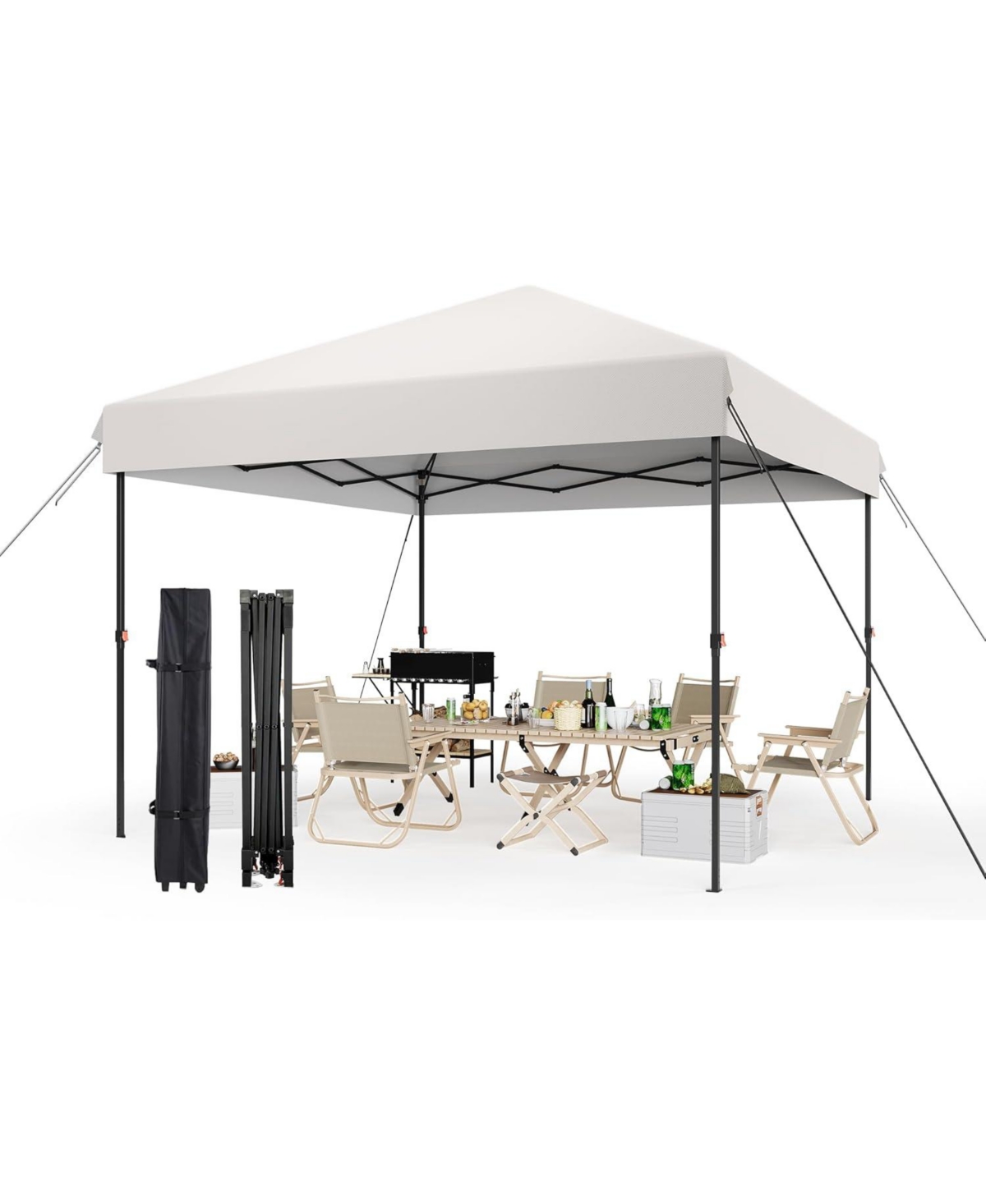 Click here for gaomon Commercial Quick-Opening Sunshade Tent  3-L... prices