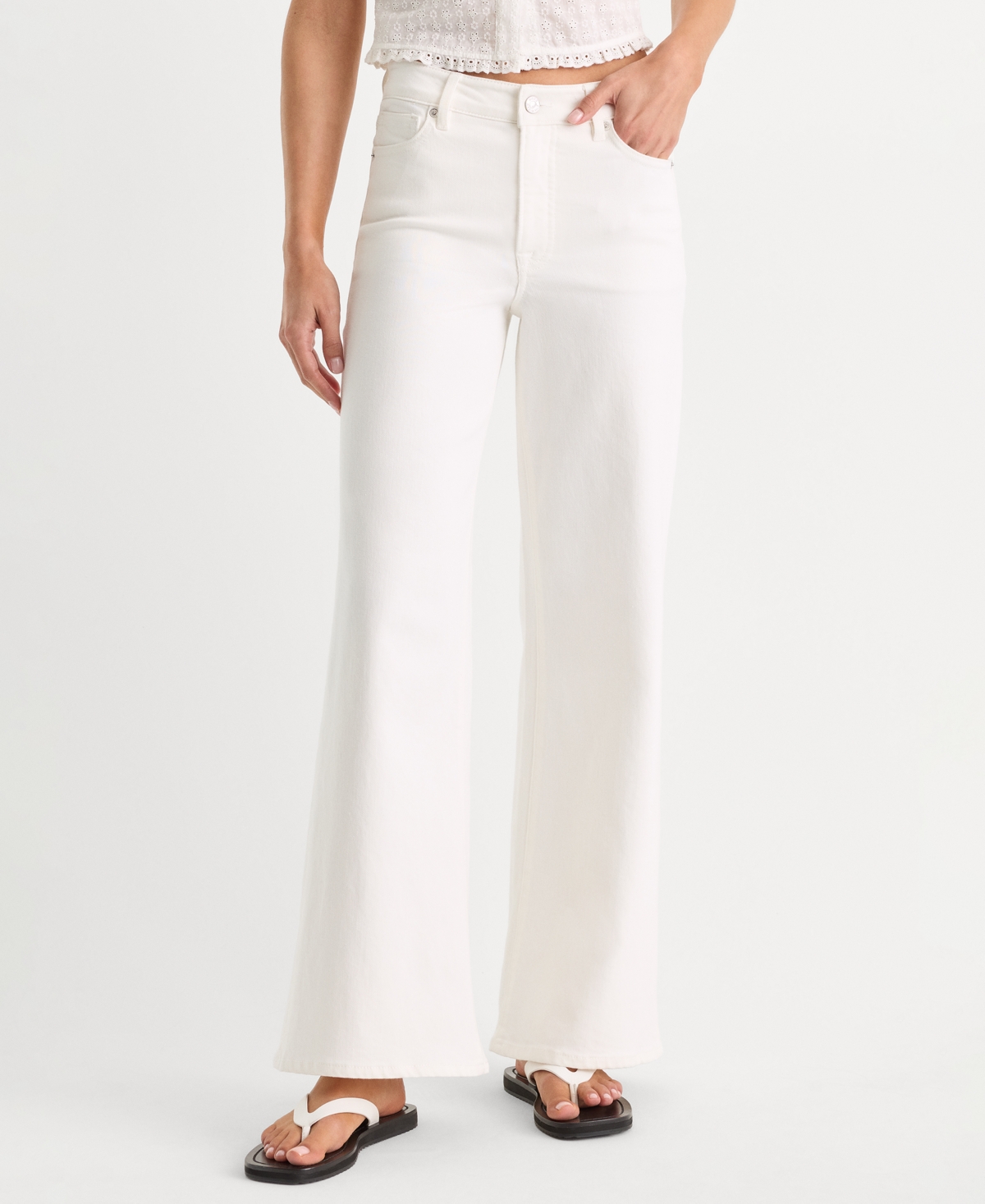 Click here for Good American Womens High-Rise Ankle Palazzo Wide-... prices