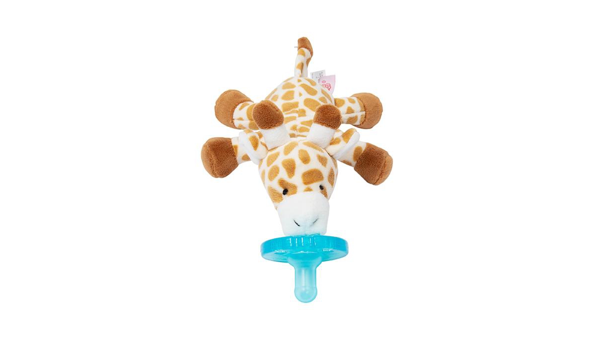 Click here for WubbaNub Baby Giraffe Pacifier - Brown prices