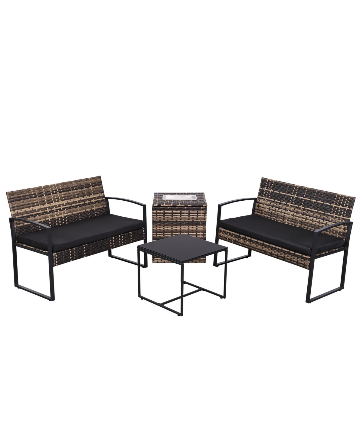Click here for Boyel Living 4-Piece Outdoor Patio Set with Ice Bu... prices