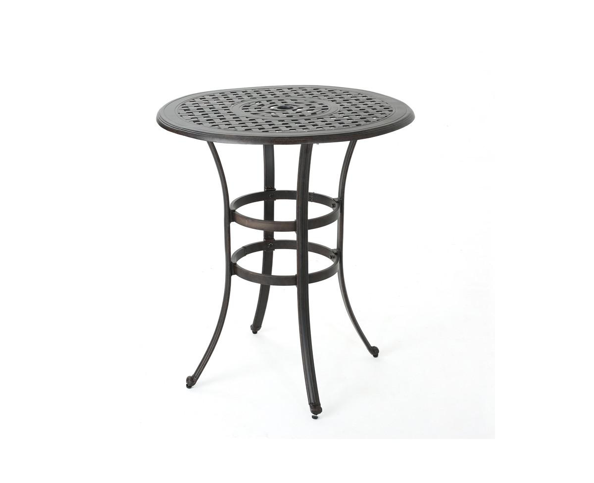 Click here for sumyeg Cast Aluminum Outdoor Bar Table - Bronze prices