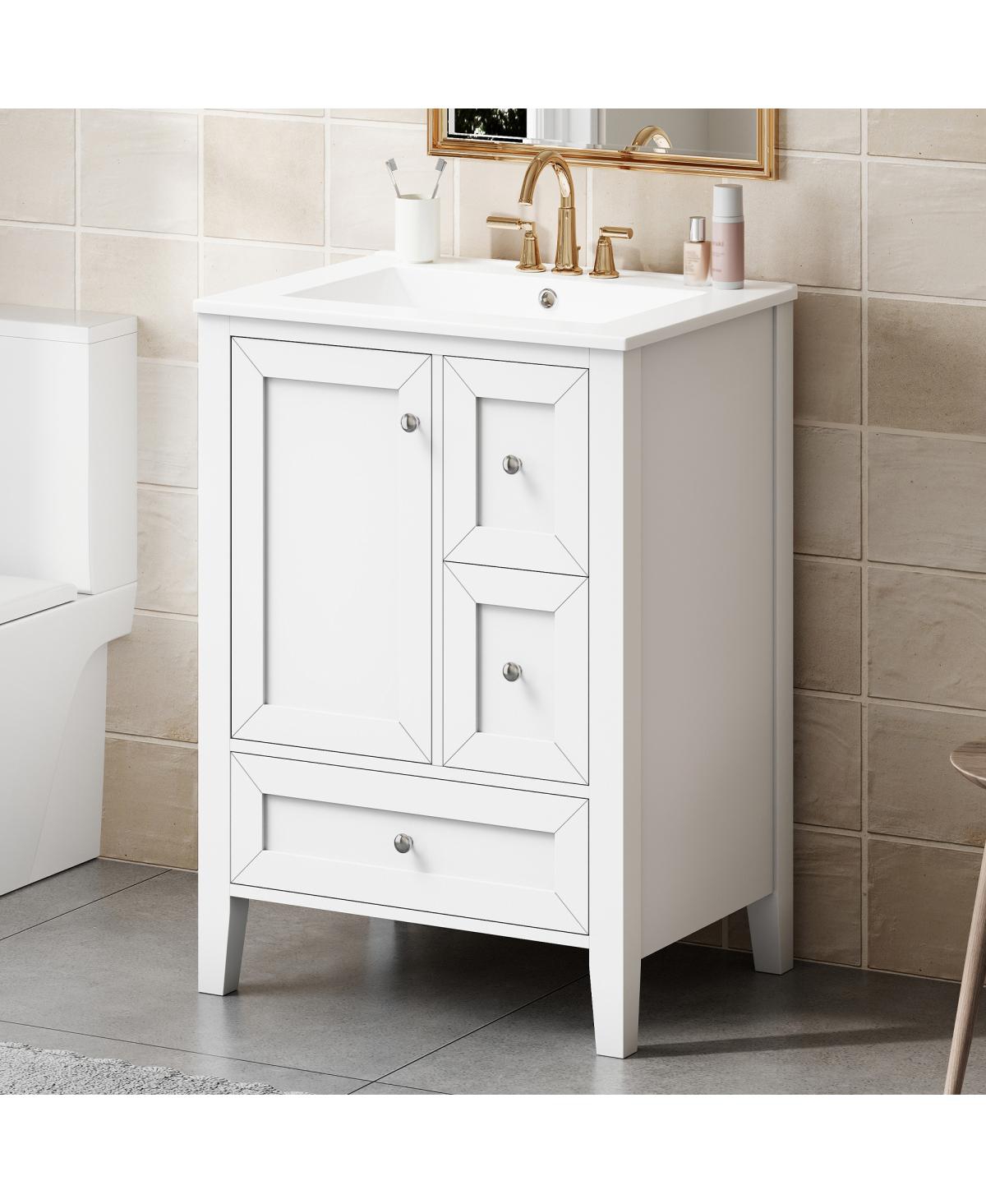 Click here for Sillysis 24 Inch Bathroom Vanity with Ceramic Sink... prices