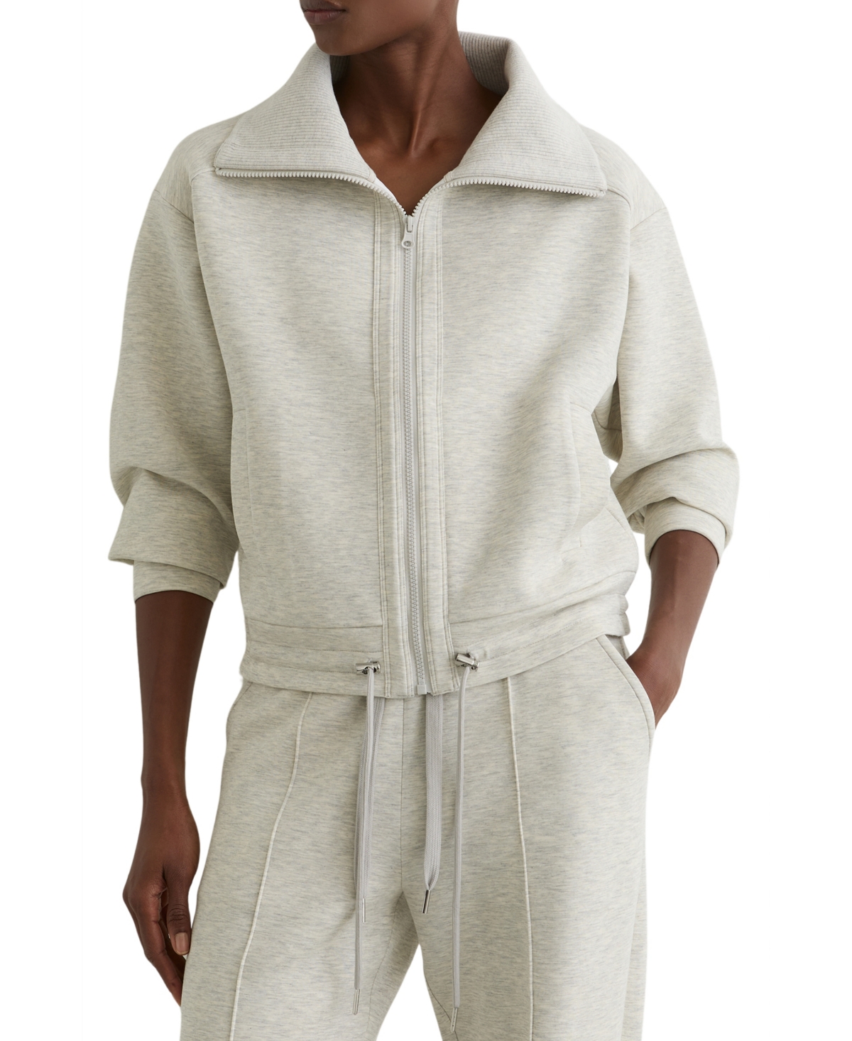 Click here for Reiss Womens Premium Interlock Zip-Front Sweatshir... prices