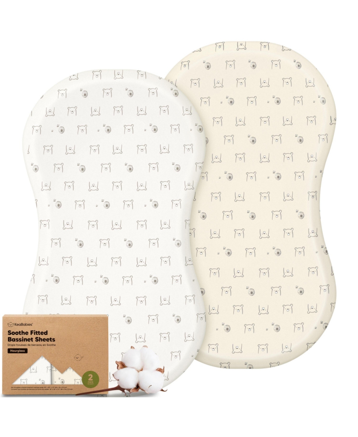 Click here for KeaBabies Soft Soothe Organic Cotton 2 Pack Bassin... prices