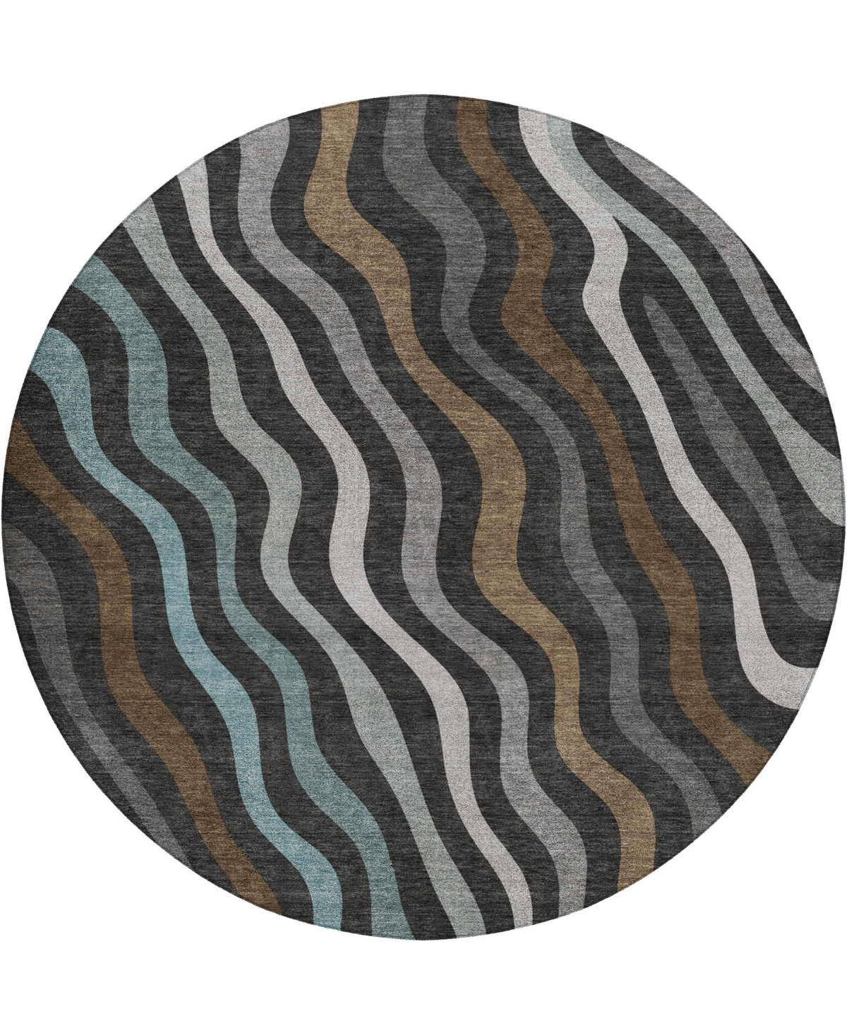 Click here for Dalyn Kenner KN4 8x8 Round Area Rug - Black prices