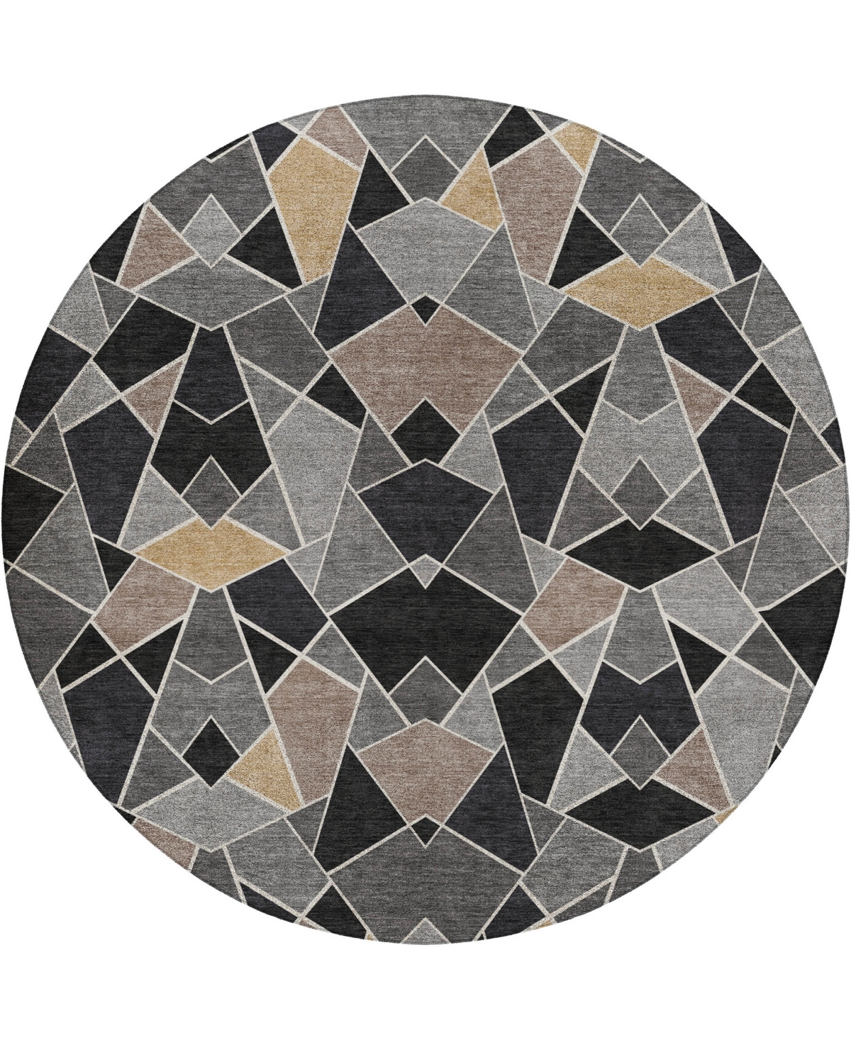 Click here for Dalyn Kenner KN8 8x8 Round Area Rug - Black prices
