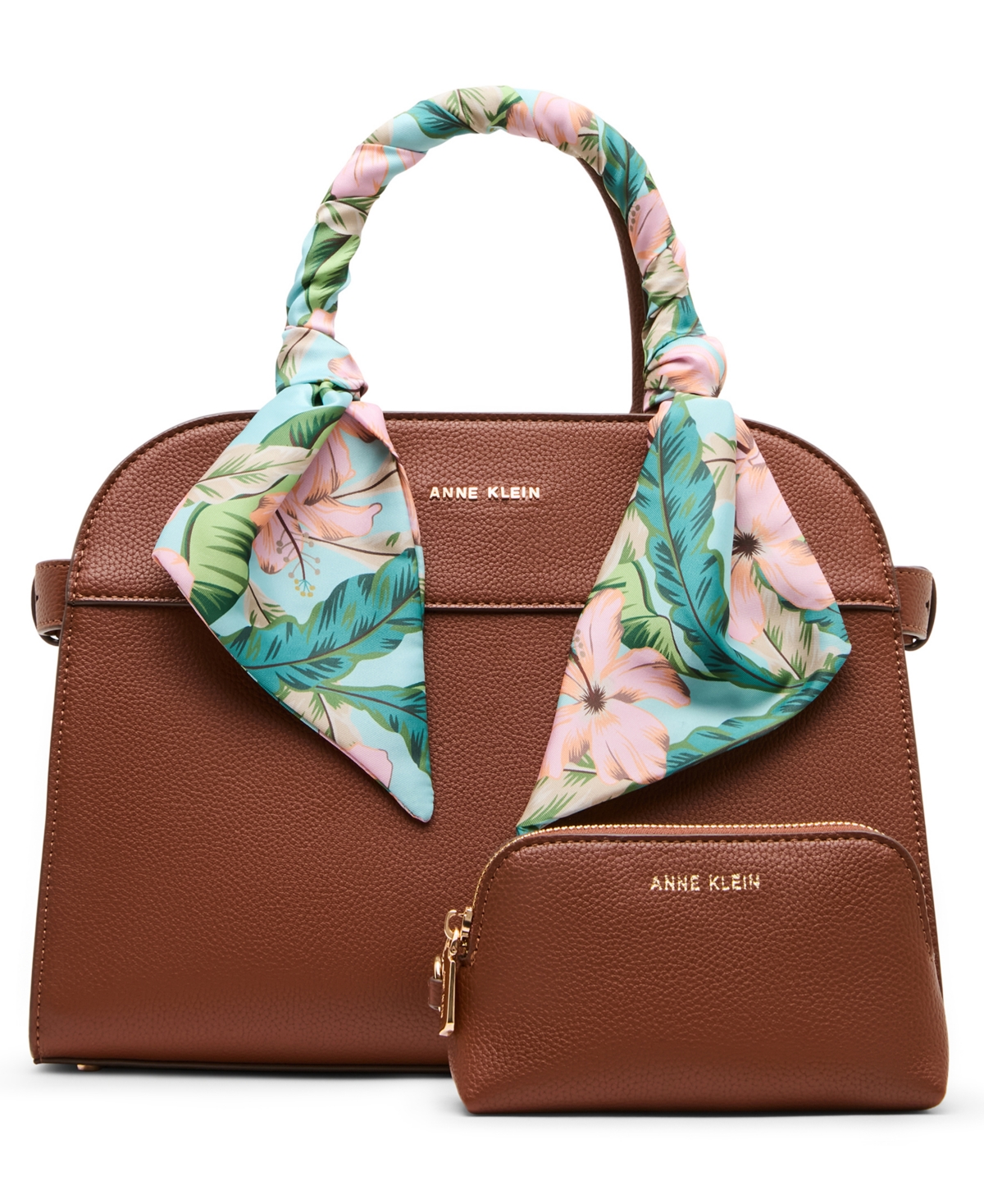 Click here for Anne Klein Medium Rounded Satchel Handbag - Hazeln... prices