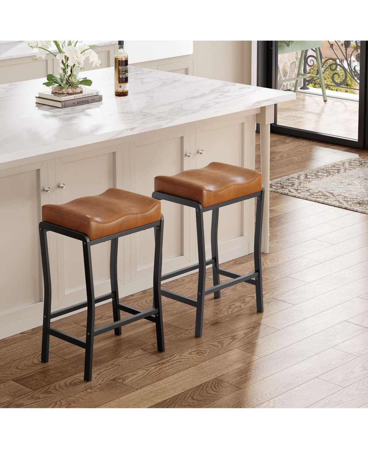 Click here for gaomon Counter Height Bar Stools Set of 2  26 Inch... prices