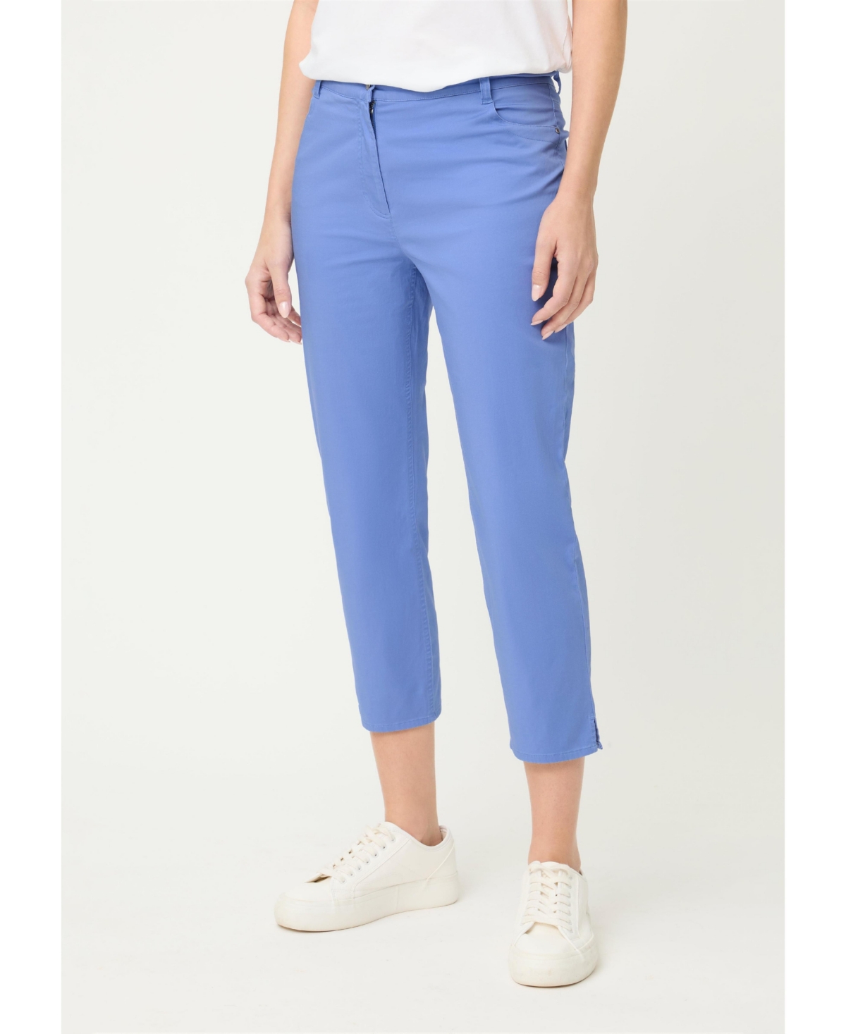 Click here for Olsen Womens Cropped Pant - Bay blue prices