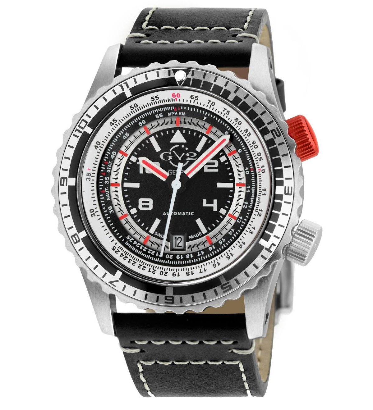 Click here for GV2 Mens Contasecondi Swiss Automatic Italian Leat... prices