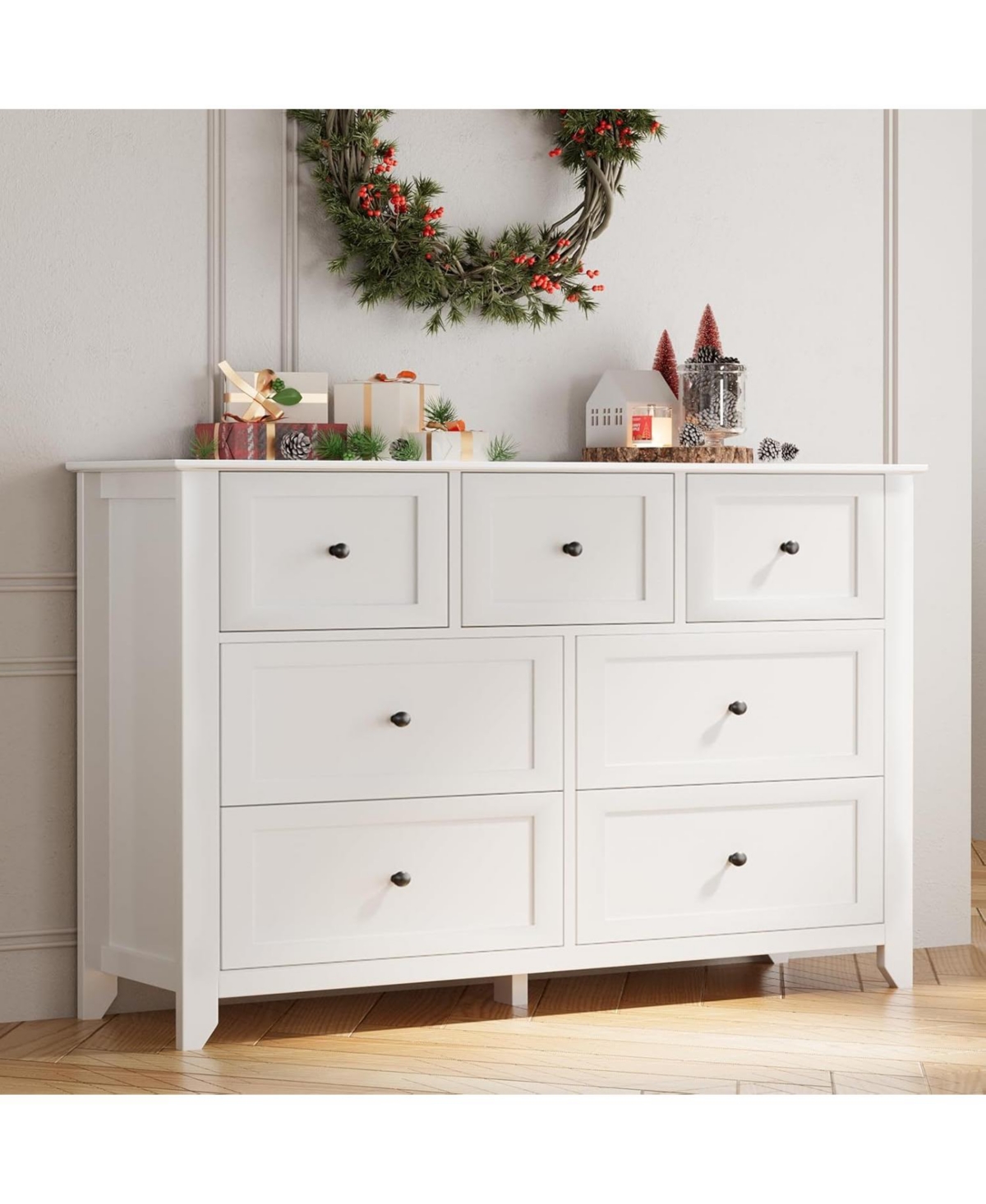 Click here for gaomon Modern 7 Drawer Wood Dresser  Storage Cabin... prices
