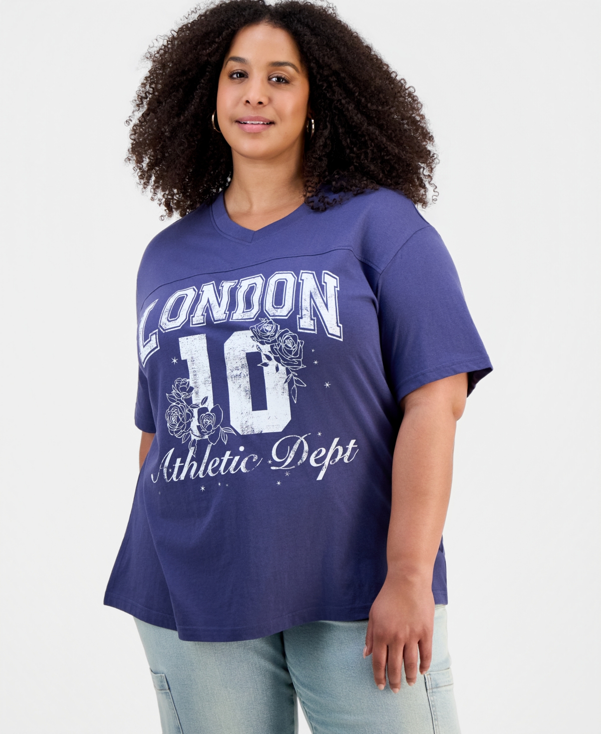 Click here for Rebellious One Trendy Plus Size Short-Sleeve Londo... prices