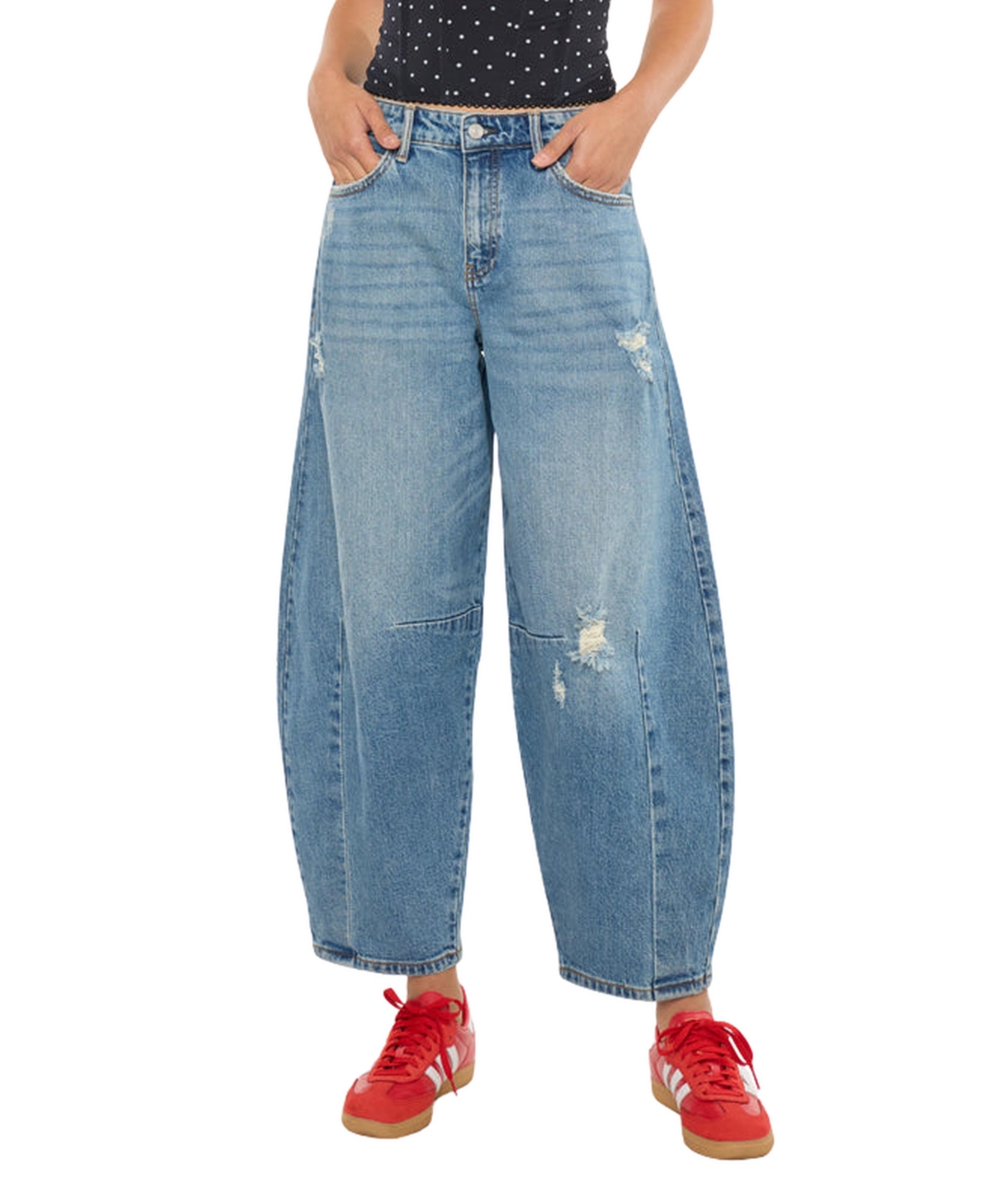 Click here for KanCan Womens Addison High Rise Horseshoe Jeans -... prices