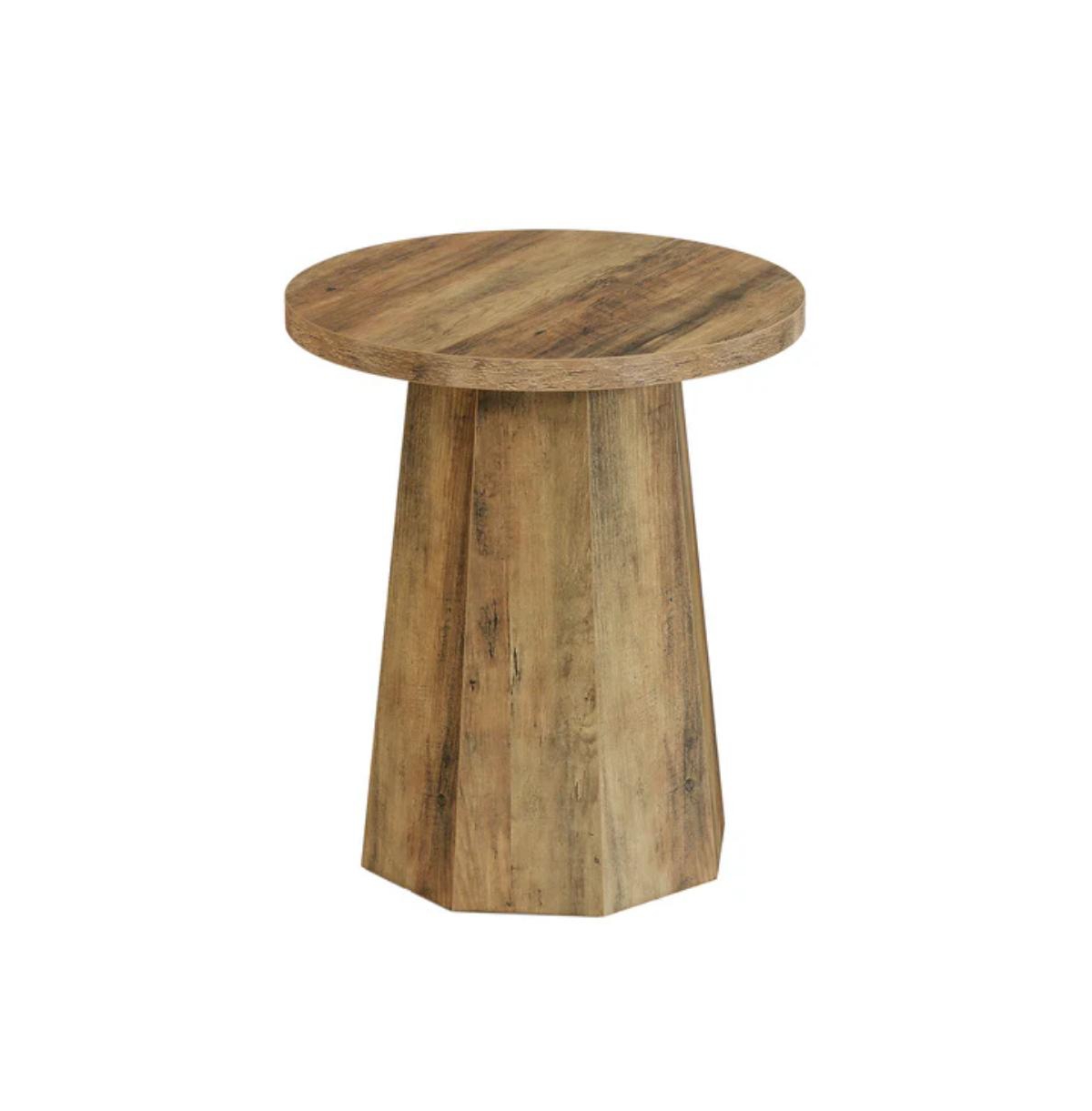 Click here for Slickblue Wooden Round End Table with Octagonal Ba... prices